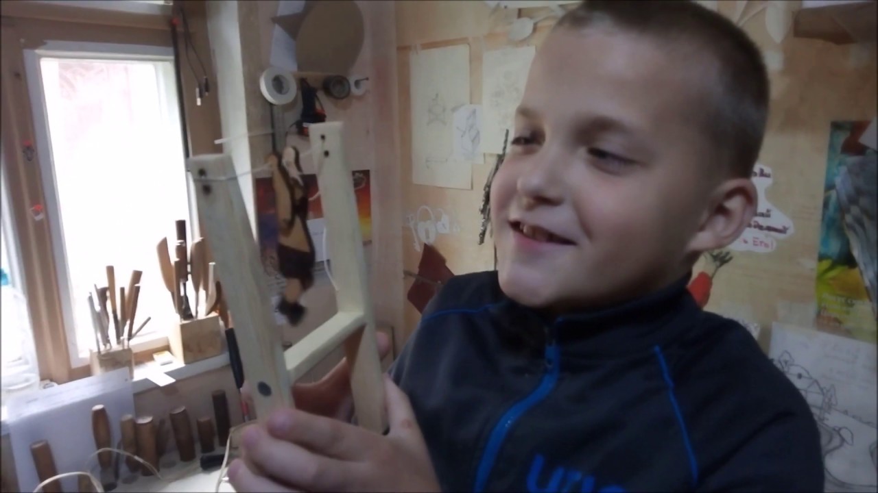Делаем вместе ГИМНАСТ старая добрая игрушка из дерева. # ...