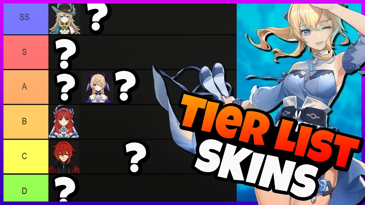 🔥TIER LIST DE SKINS DE GENSHIN IMPACT - YouTube