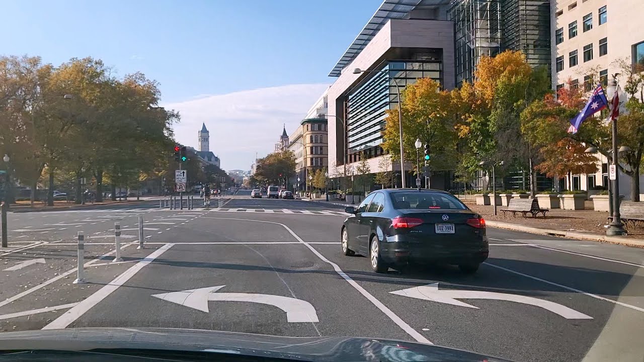 🇺🇸 DRIVING AND WALKING IN GEORGETOWN, #WASHINGTON, DC. Part #1. - YouTube