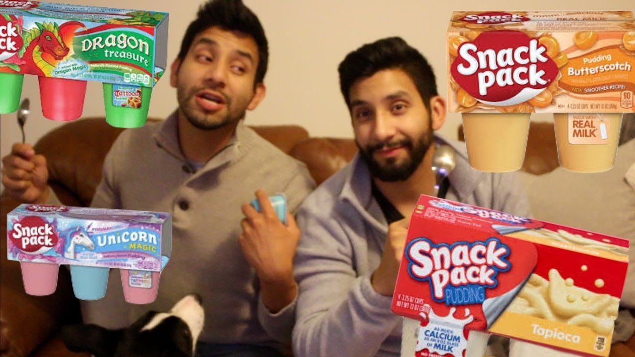 Trying weird pudding cups flavors!!! - YouTube