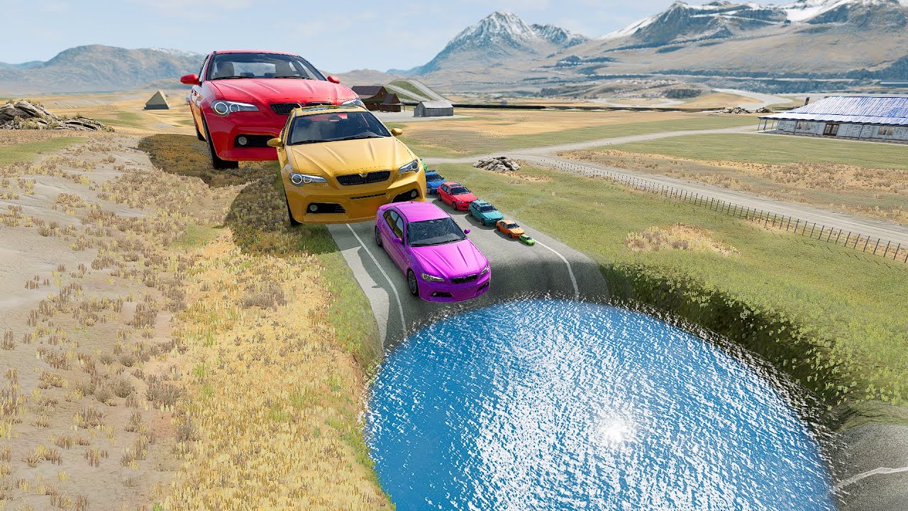 Big & Small Cars vs Giant Pit 😱 #24 - BeamNG.drive | Impala Beamng ...