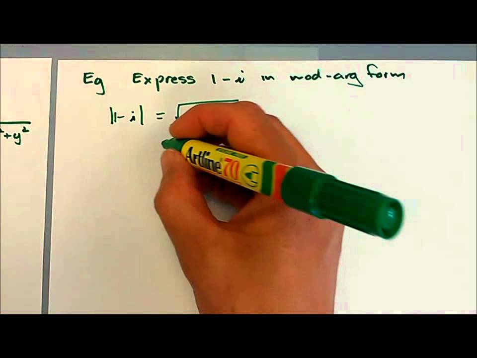 Argand diagram mod arg form - YouTube