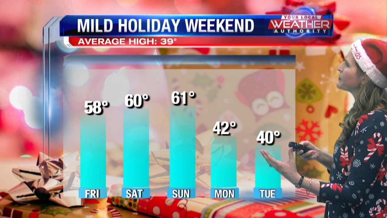 A mild but rainy Christmas holiday weekend ahead - YouTube