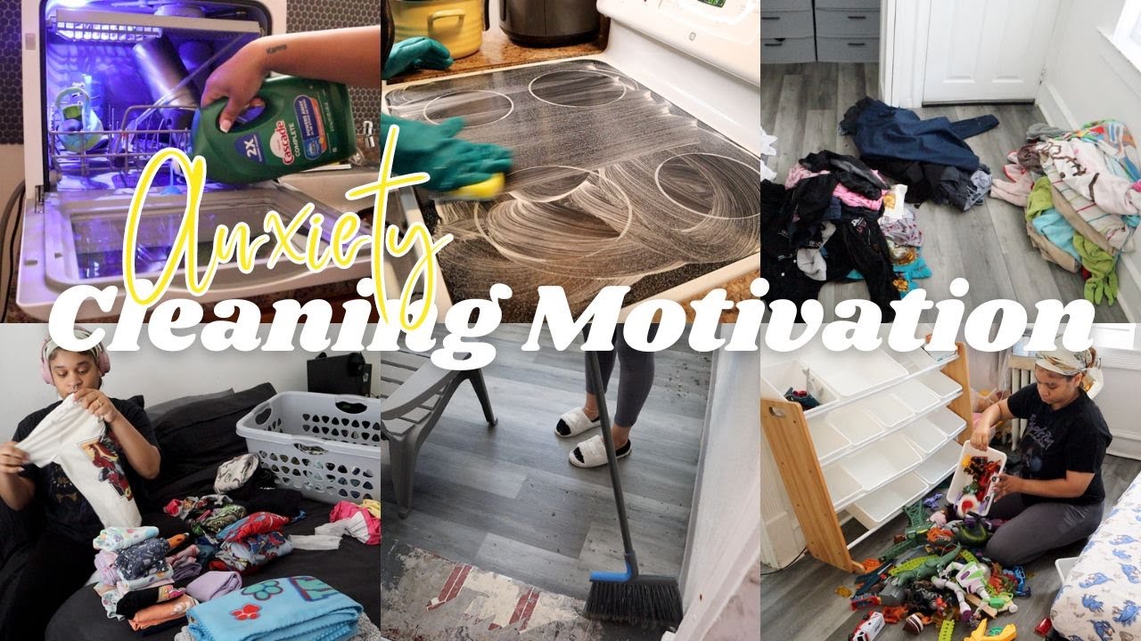 CLEAN WITH ME THROUGH MY ANXIETY | 2024 CLEANING + LAUNDRY MOTIVATION ...