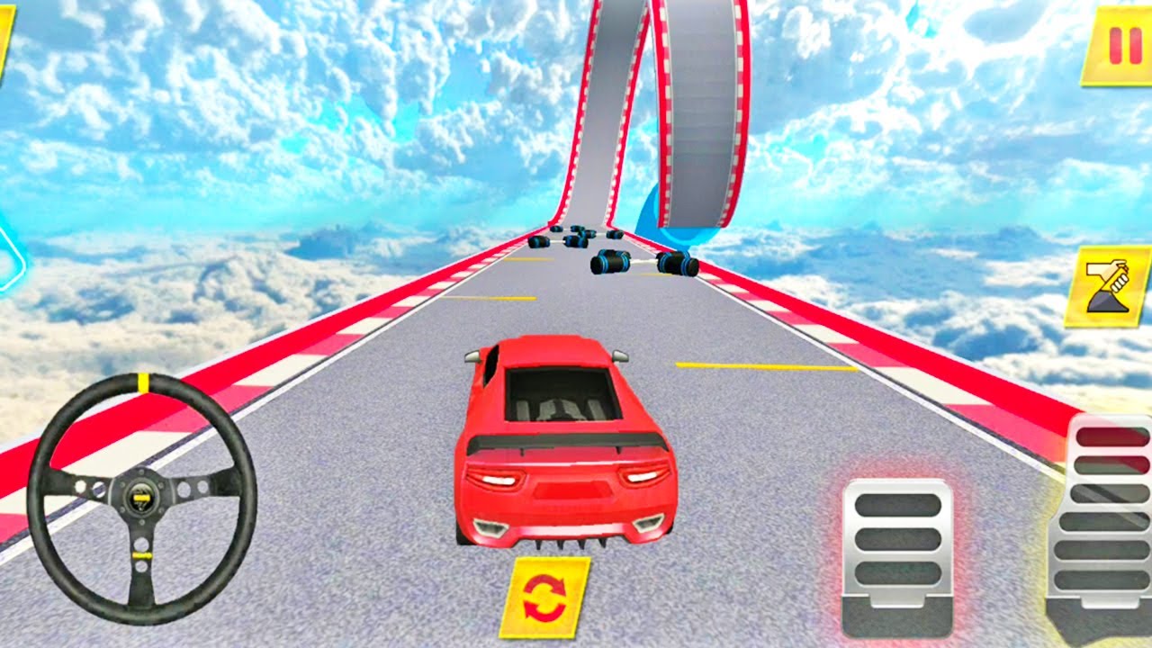 Crazy Car Driving Simulator : Impossible Sky Tracks Game | Car Games ...
