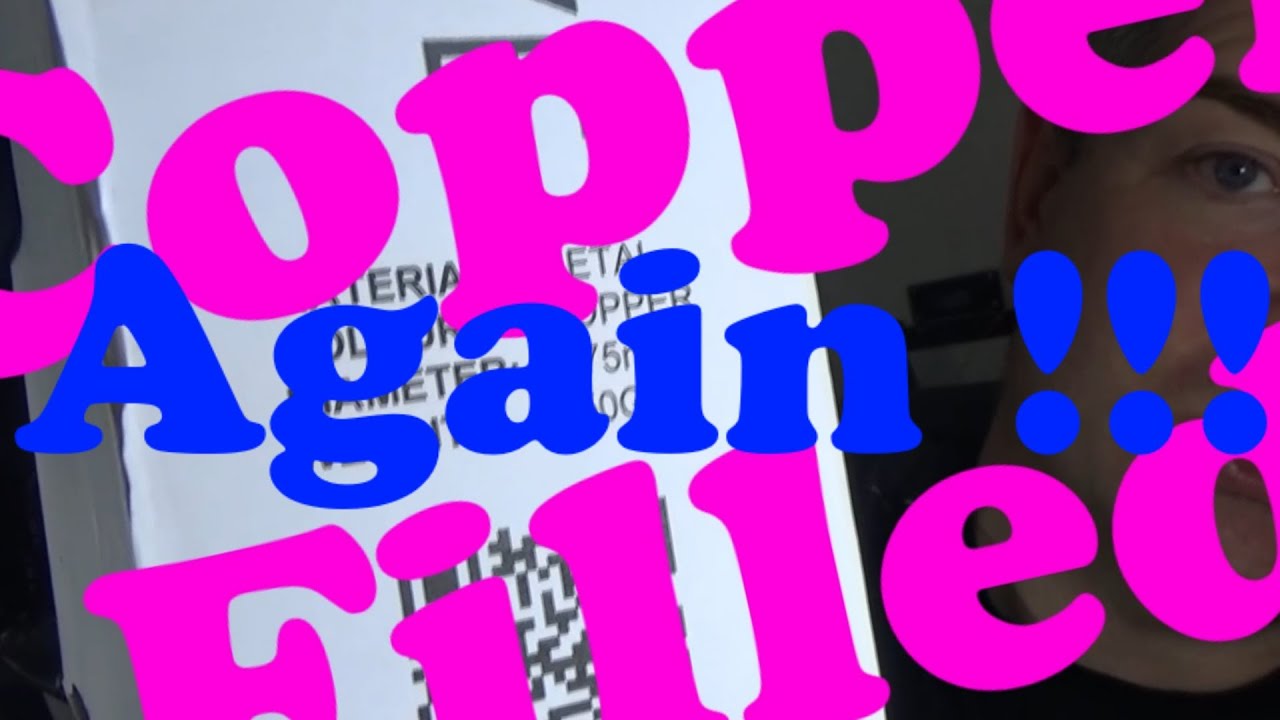 Copper Filled Filament ........... Again !!! Filamentive Discount Code ...