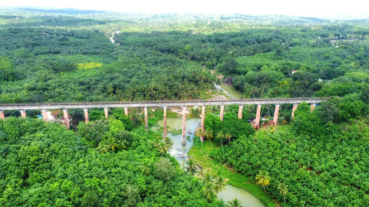 Drone view of Mathur AQUEDUCT📍 kanyakumari - YouTube