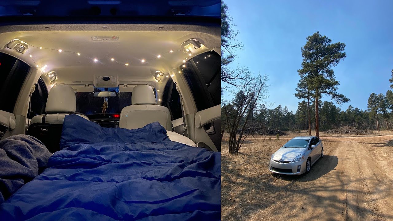 My Prius camper tour + camping setup - YouTube