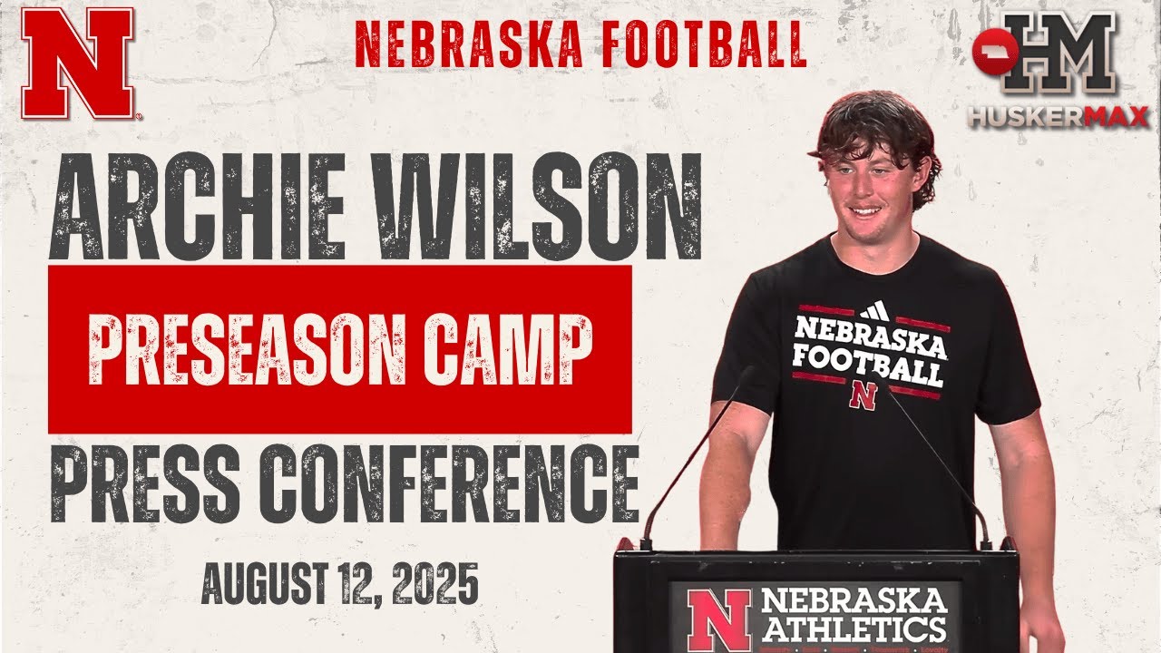 Nebraska Football Punter Archie Wilson - Preseason Camp August 12, 2025 ...
