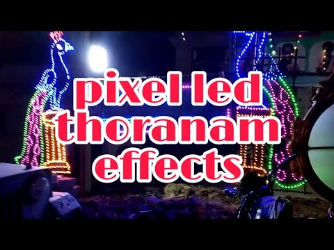 pixel led thoranam effects - YouTube