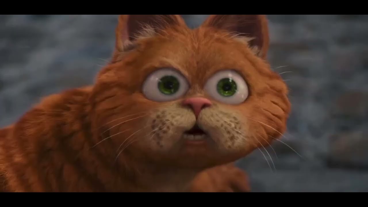 Rainbow dash scares Garfield official trailer - YouTube