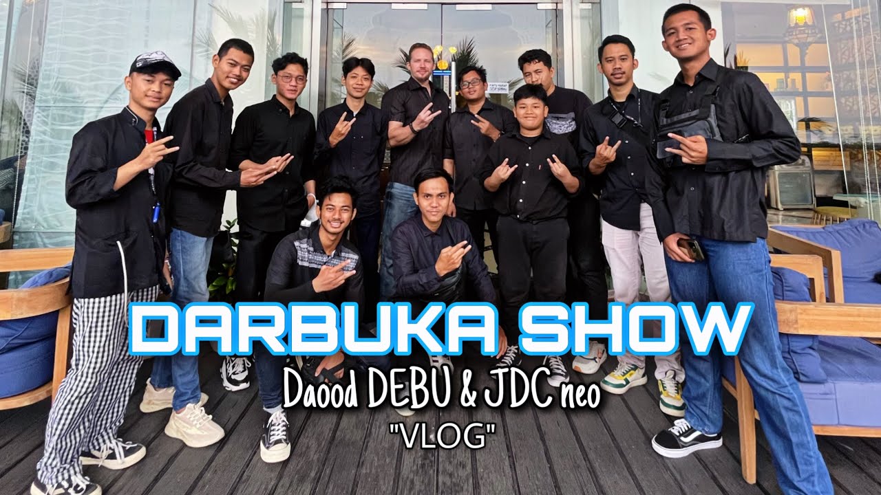 Daood DEBU & JDCneo show Darbuka di cafe mewah Jakarta (Sahara’s Teras, VLOG) - YouTube