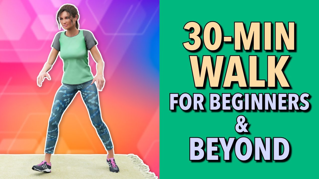 30-MINUTE WALK CHALLENGE (FOR BEGINNERS & BEYOND) - YouTube