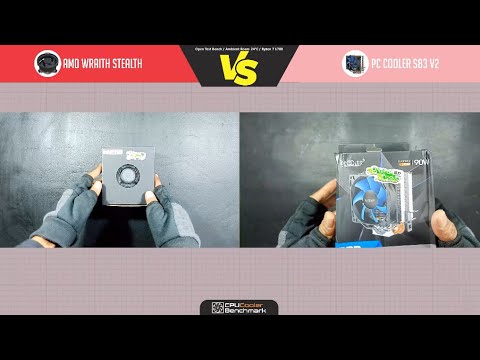 AMD Wraith Stealth VS PC Cooler S83 V2 - CPU Cooler Benchmark - YouTube
