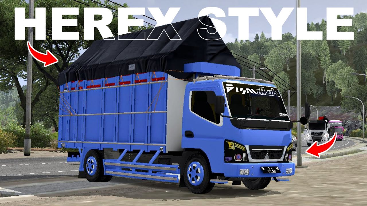 CANTER HEREX STYLE🔥 || SHARE MOD TRUCK CANTER HEREX LIVERY COSTUM ...