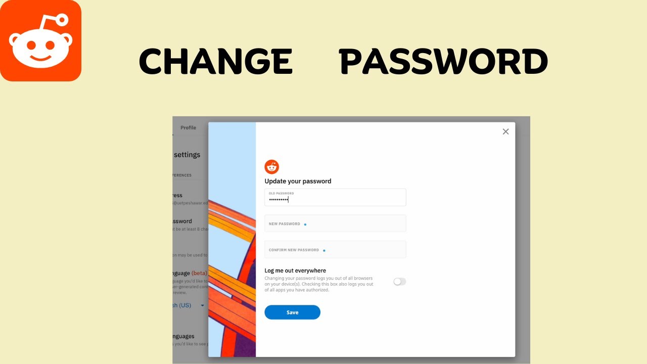 How to change Password on Reddit - YouTube