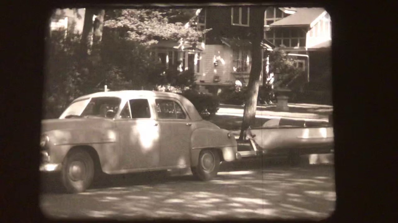Beeman Family Films 1954 Fox Lake, IL. Art & Marg boat - YouTube