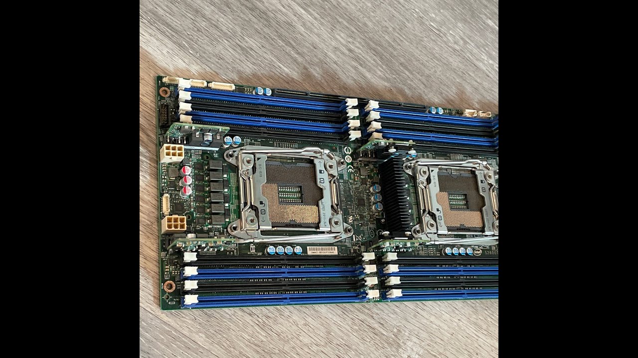 Intel S2600TP compute module node with 2x Xeon 2686 V4 - YouTube