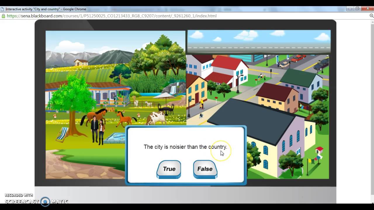 Nivel 2, Evidence: Interactive activity “City and country” - YouTube