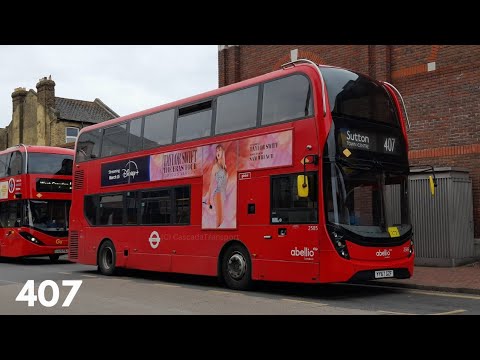*Fast* Abellio London | Route 407 | Alexander Dennis E400 Hybrid MMC ...