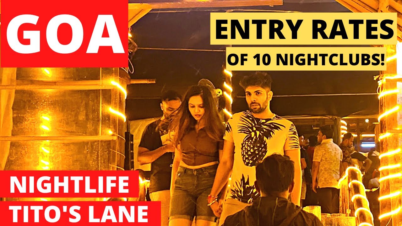 NIGHTLIFE IN TITO'S LANE BAGA BEACH GOA | Goa Nightlife, Night Party ...