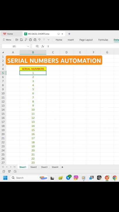 Excel Tricks You Didn't Know (That You REALLY Should) | Excel Auto Serial Number Trick in just ...