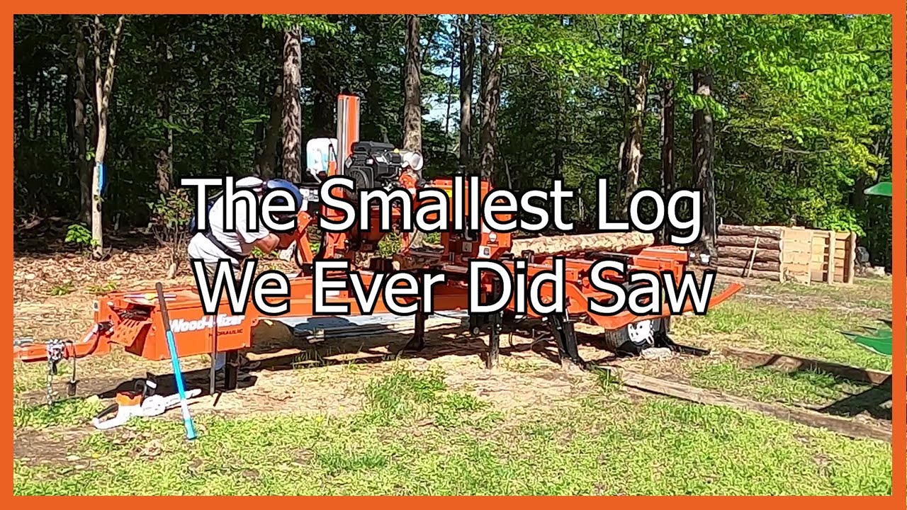 #76 Smallest Log We Ever Did Saw On the Wood-Mizer LT-35HD Sawmill ...