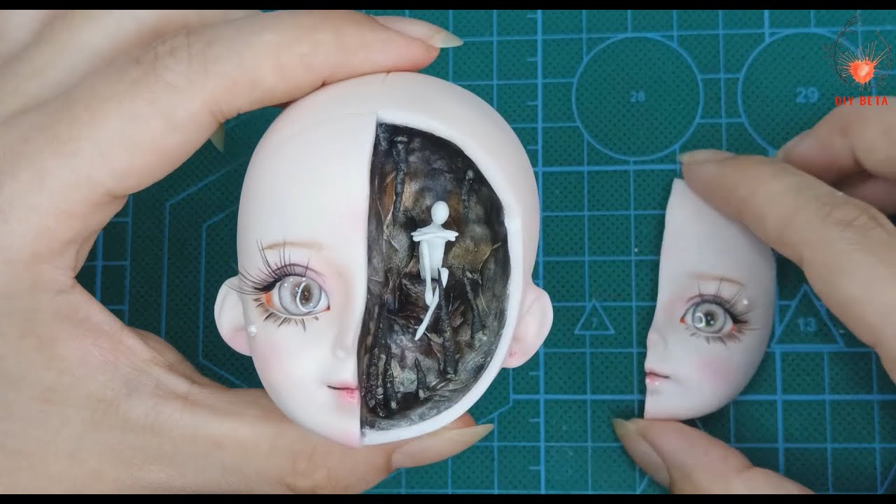 DIY | BJD Faceups stoties | Repainting Dolls | Doll Makeup | L24.2 ...