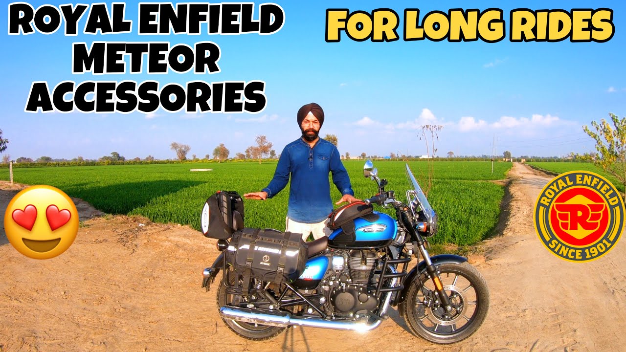Royal Enfield Meteor Accessories for long Rides | #meteor 350 ...
