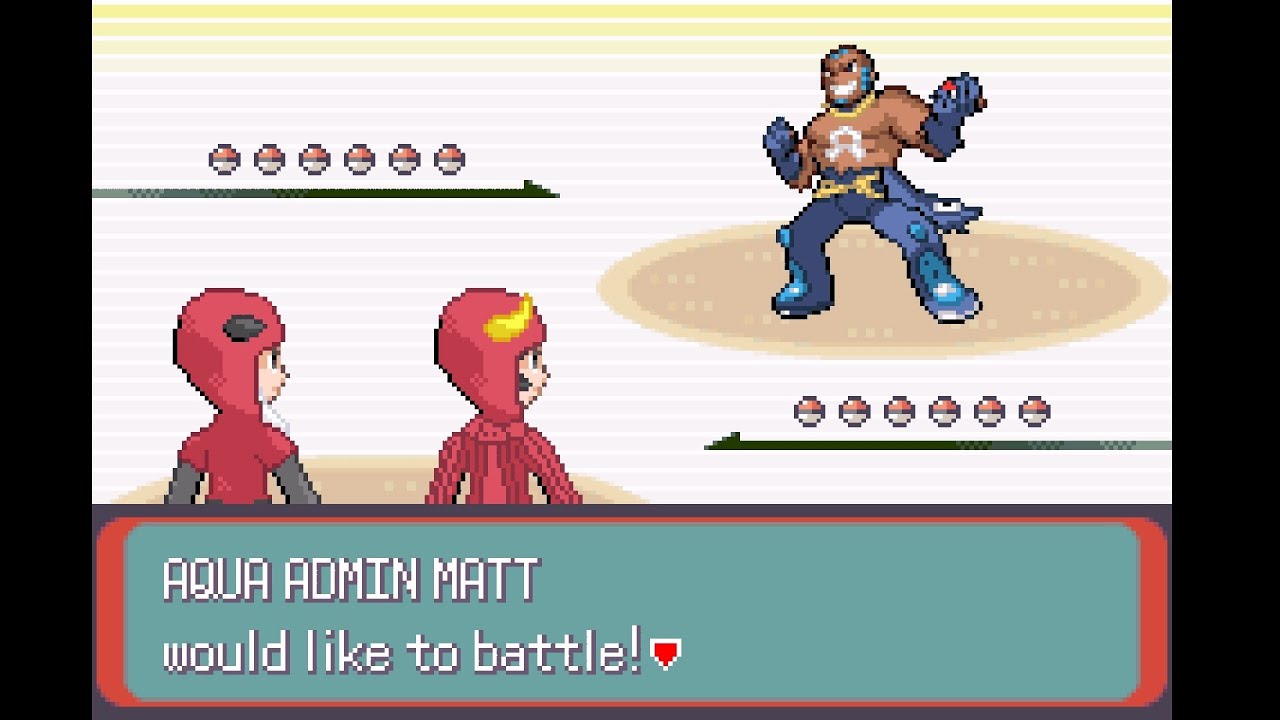 Pokemon Team Magma Edition. Vs Admin Matt - YouTube