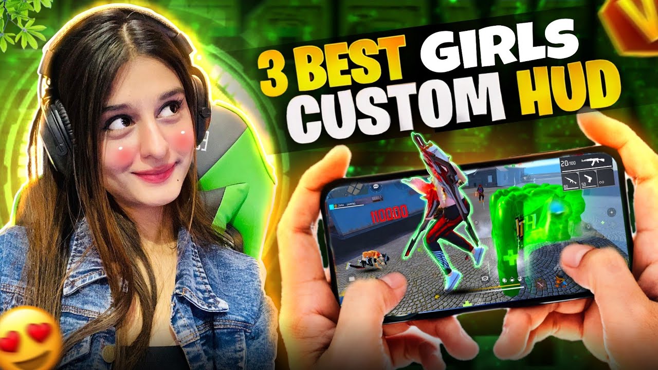2025 Dangerous Girls Custom Hud 😱 || Best 3 Finger Custom Hud || Free ...