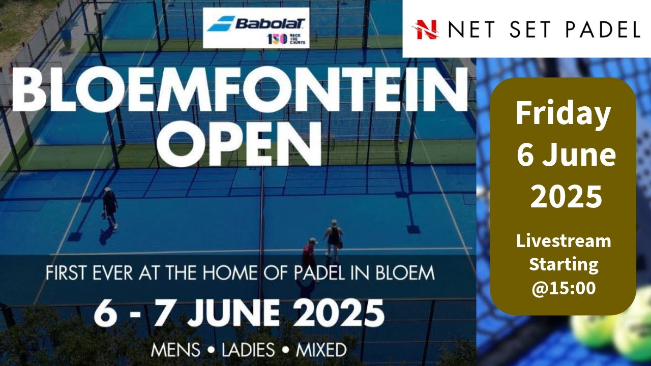 Net Set Padel - Bloemfontein Open - YouTube