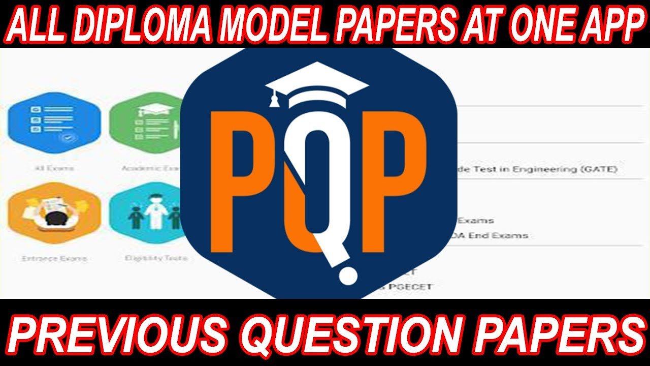 Polytechnic and other courses model papers at one app PQP // previous ...