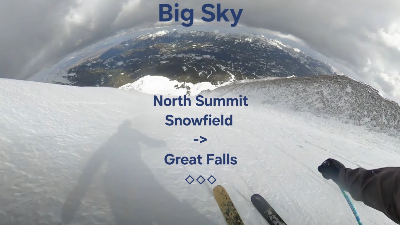 Big Sky's Hidden Gem // North Summit Snowfield & Great Falls - YouTube