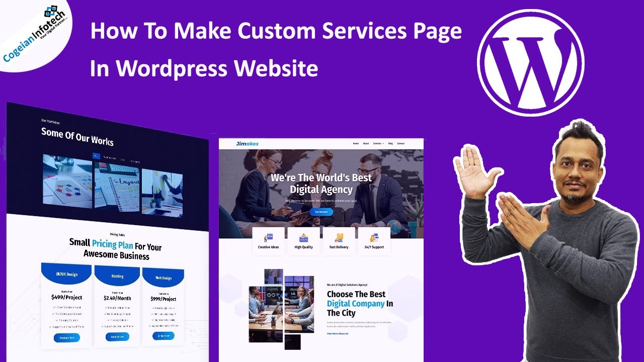 How To Make Custom Services Page In Your Wordpress Website | Learn ...