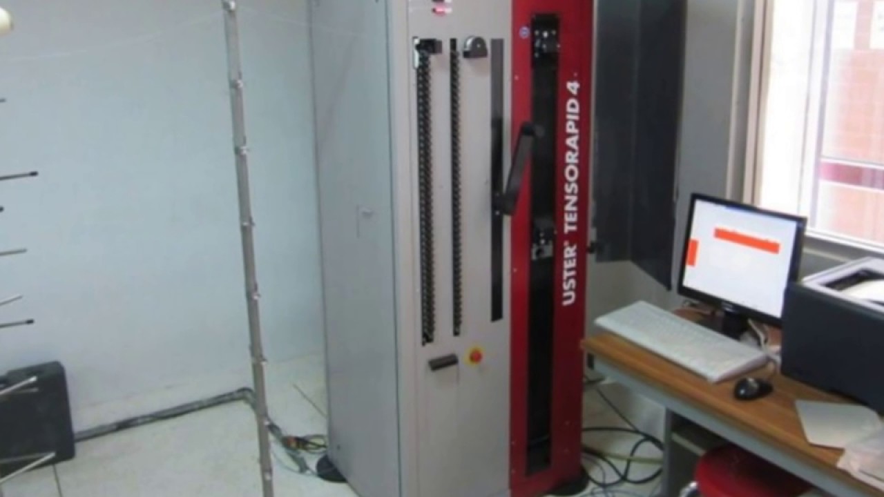 USTER, Type: UTR4, SINGLE YARN STRENGTH TESTER, Year: 2006 - YouTube