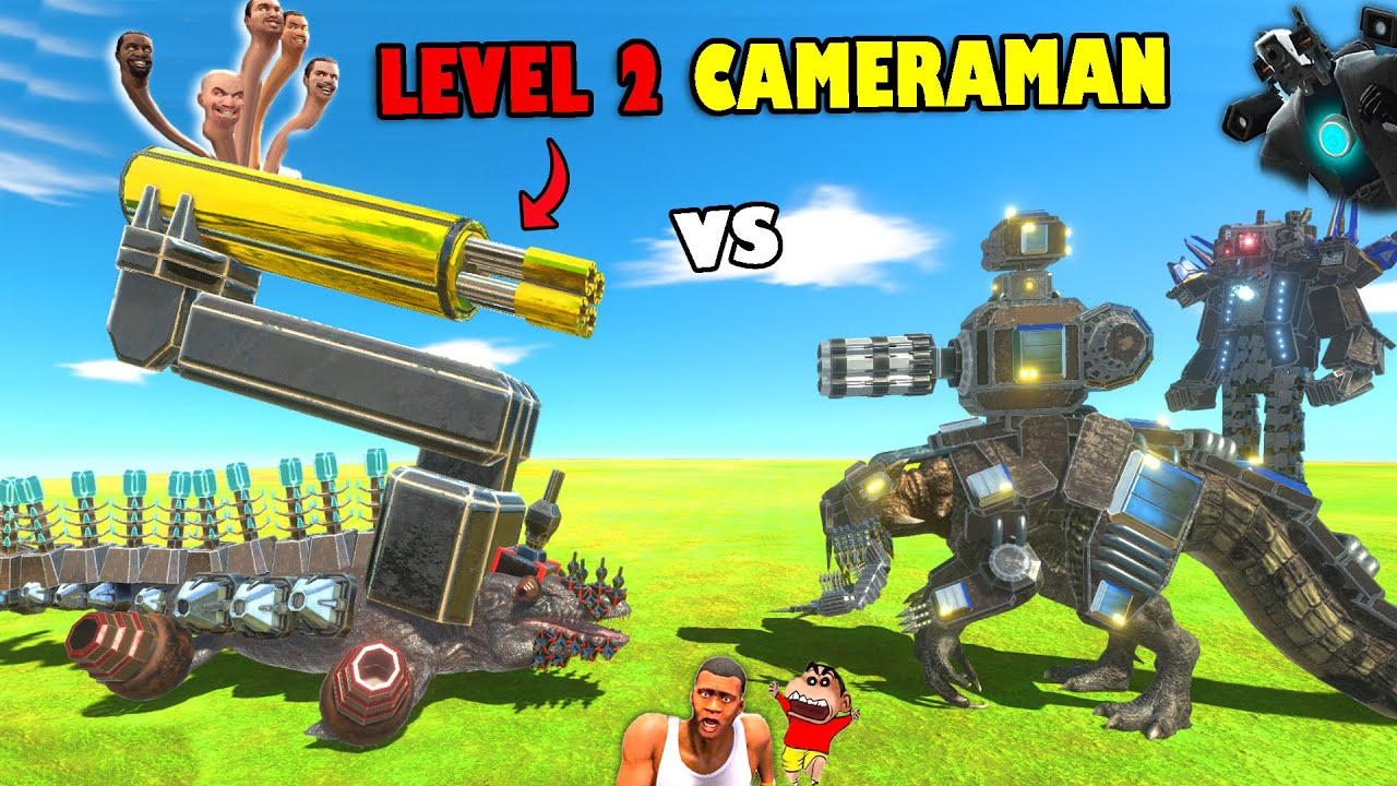 SKIBIDI TOILET MONSTER vs CAMERAMAN LEVEL 2 UNIT in Animal Revolt ...