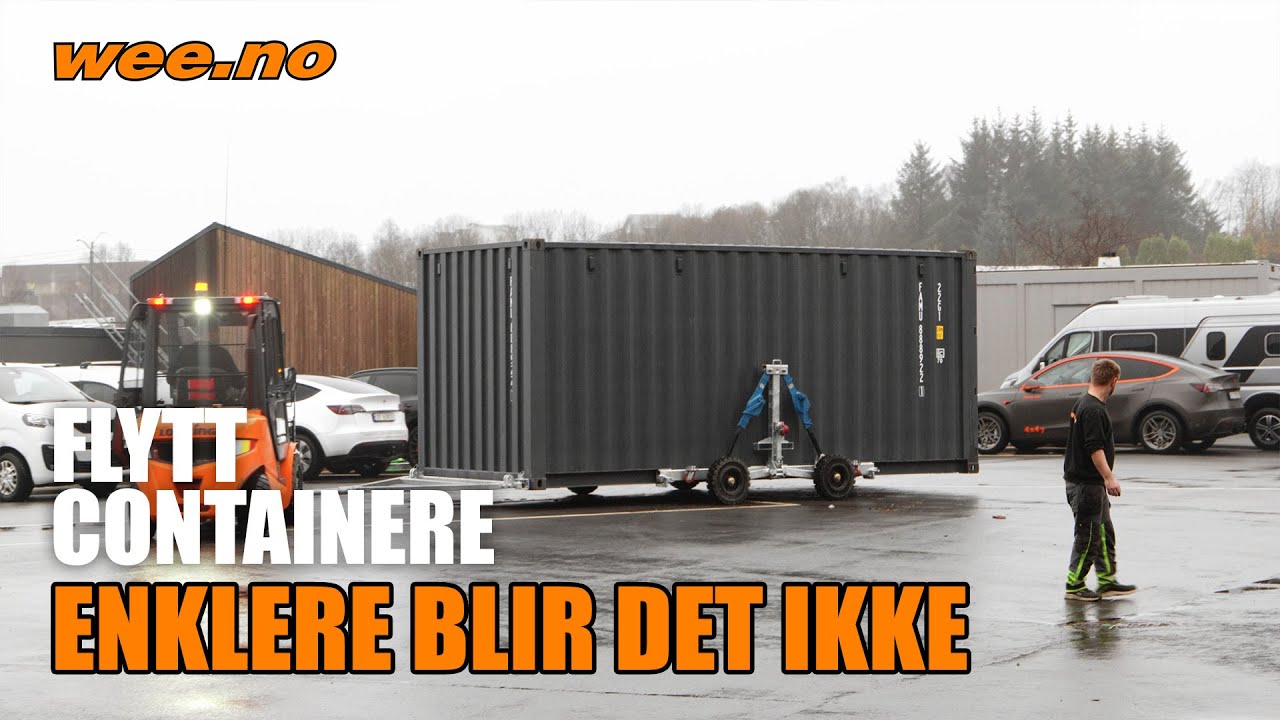 Containerhjul | transport og løft 2i1 - YouTube