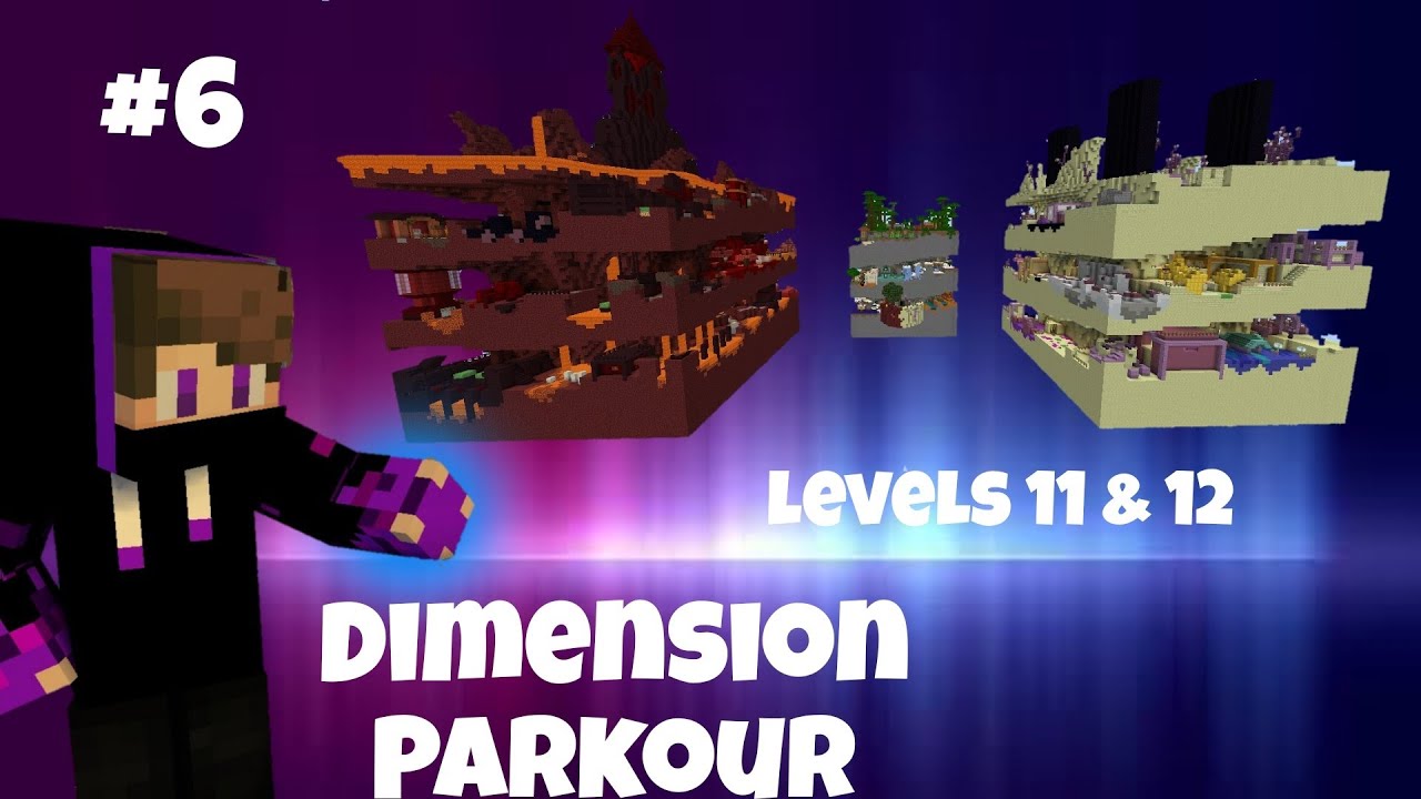 Dimension Parkour levels 11&12 || Minecraft - YouTube
