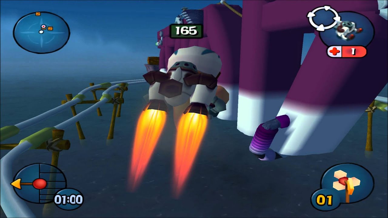Worms 3D - Jet Pack Challenge 2 (HD) - YouTube