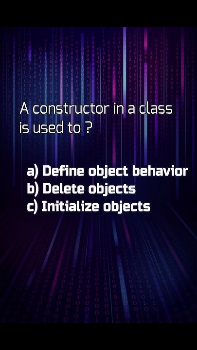 Constructor Purpose Objectorientedprogramming Programminglanguage Coding Oop Youtube