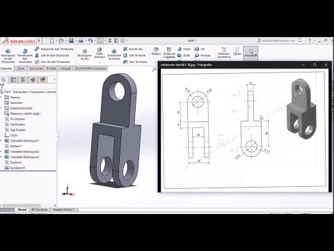 SolidWorks Örnek Çizimler #10 (Sesli Anlatım)