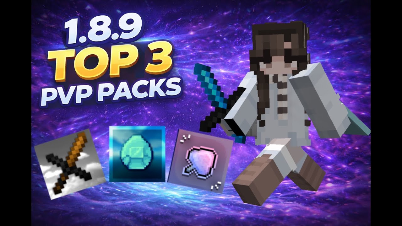 Top 3 BEST 1.8.9 PvP Texture Packs - YouTube