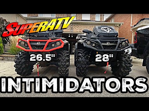 SuperATV INTIMIDATOR Tires! 26.5” vs. 28” On Can-Am Outlanders - YouTube