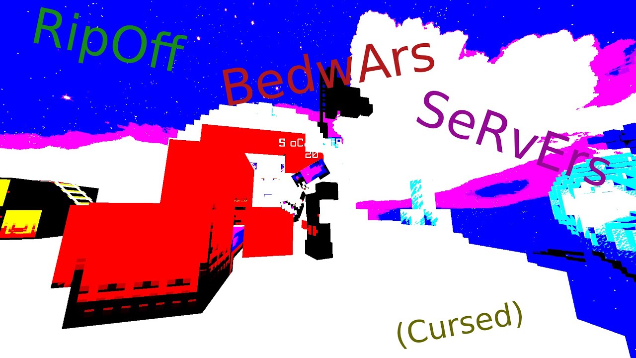 Playing bedwars on ripoff (Cursed) servers. - YouTube