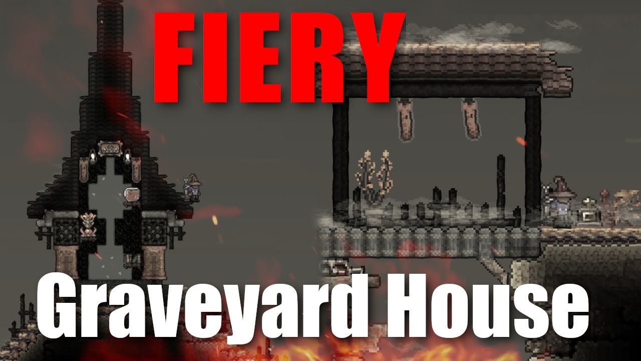 | Terraria Speedbuild | #84 - Fiery Graveyard House - YouTube
