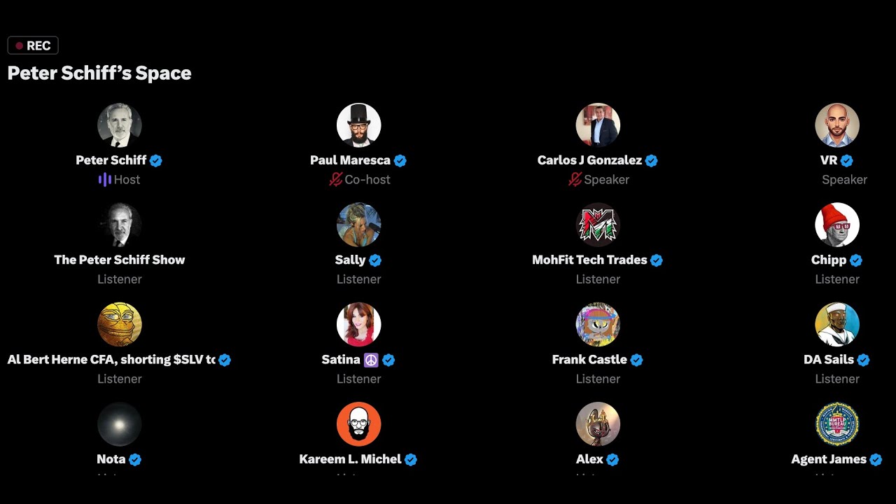 Live on X Spaces: Peter Schiff Covers Gold's New ATH and Other News ...