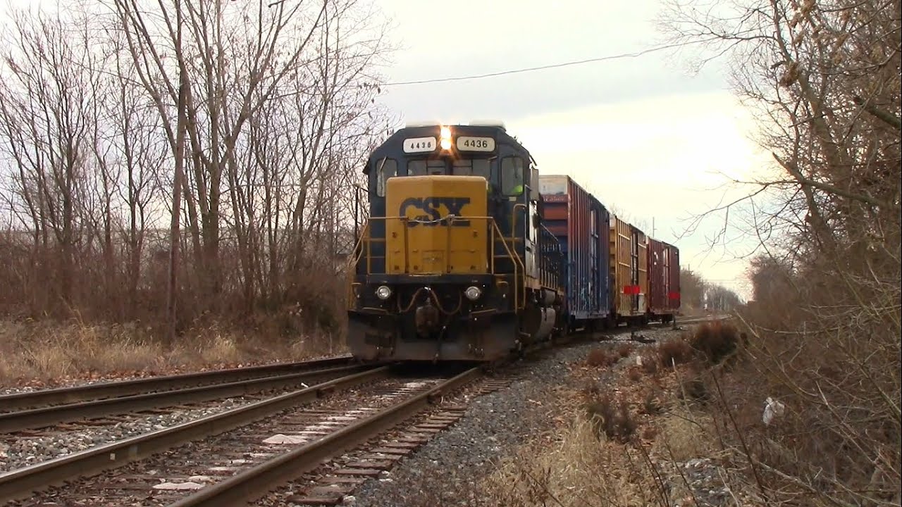 CSX L418 (CSX 4436) Switching at AMES in Crawfordsville, Indiana - YouTube