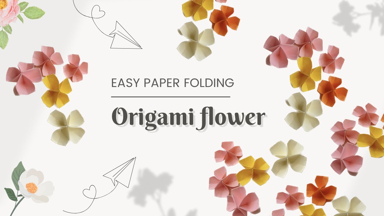 Easy DIY tutorial | How to make an origami flower - YouTube