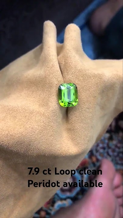 Unveiling the Beauty of a 7.8 ct Peridot - YouTube